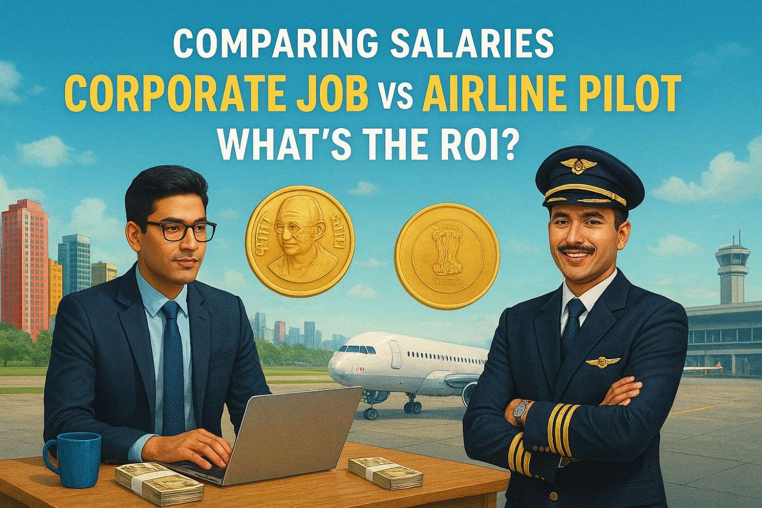 Comparing Salaries: Corporate Job vs Airline Pilot, What's the ROI? - FlapOne Aviation Blog