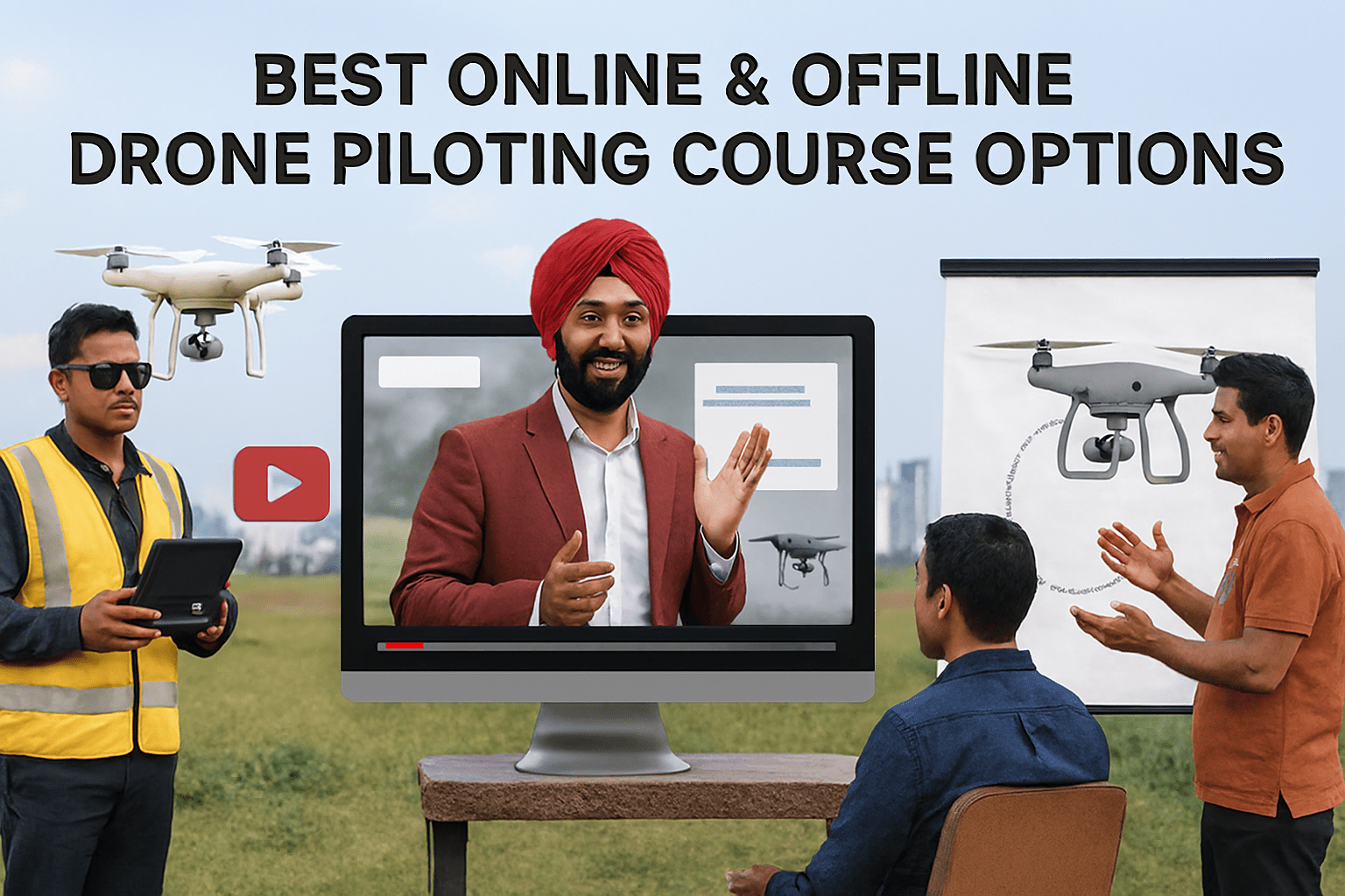 Which are the Best Online & Offline Drone Piloting Course Options for ...